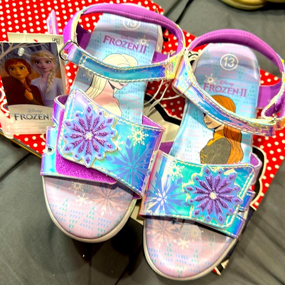 Disney | Shoes | Disney Frozen 2 Ana Elsa Girls Kids Size 3 Hook Loop ...